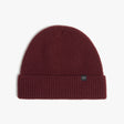 Merino Wool Rib Beanie Merlot
