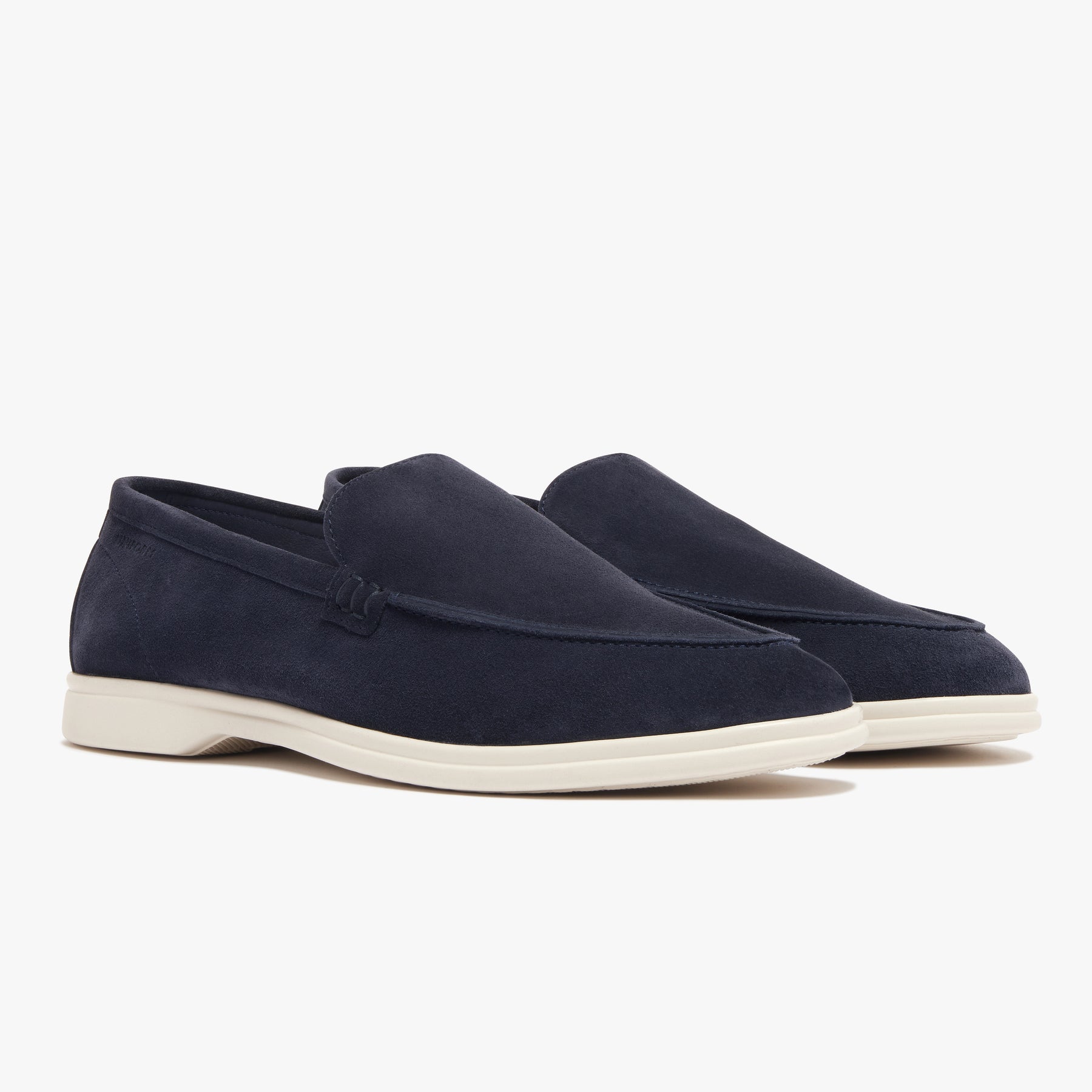 Relaxed Loafer Navy Blue Suede Mens