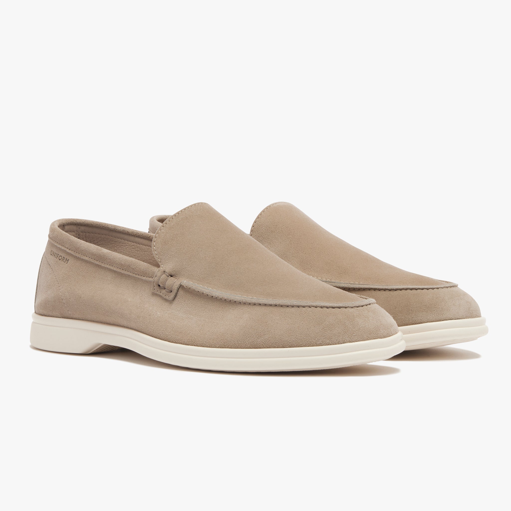 Men's Sand Minimalist Suede Loafer | Uniform Standard