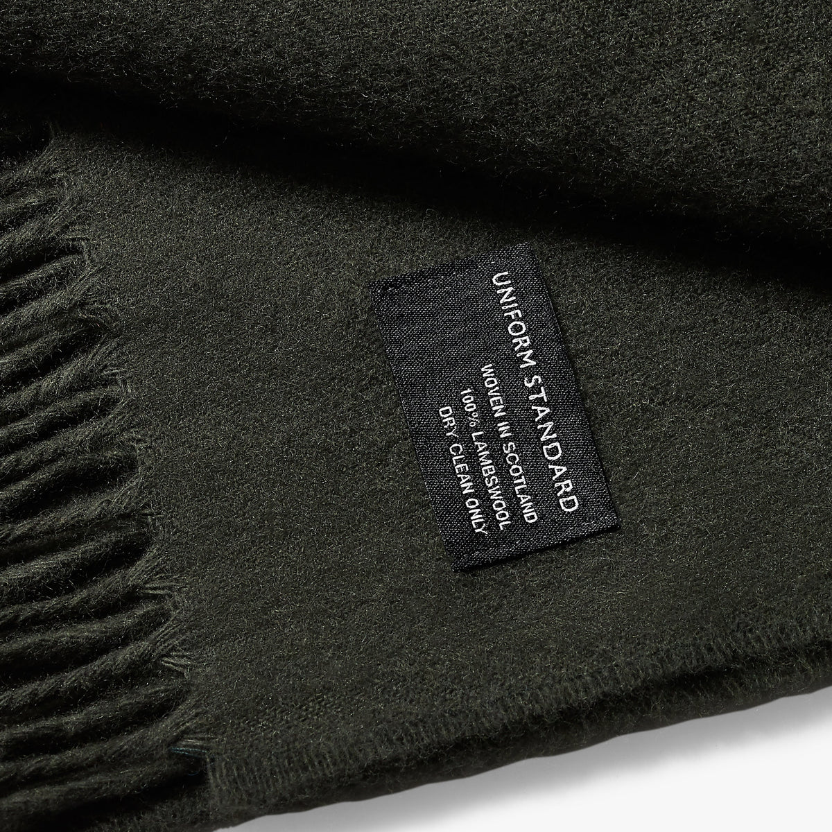 Merino Wool Woven Scarf Military